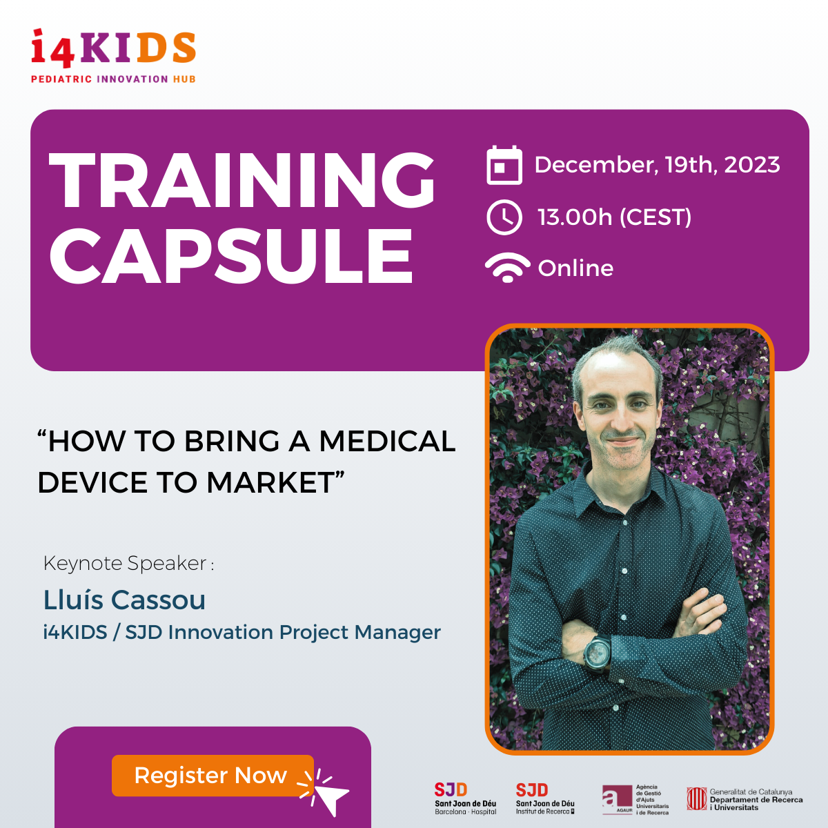 Training Capsule - How to bring a medical device to market - i4KIDS